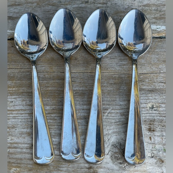 Towle | Dining | 4 Small Appetizer Spoons Silver Stainless Korea | Poshmark
